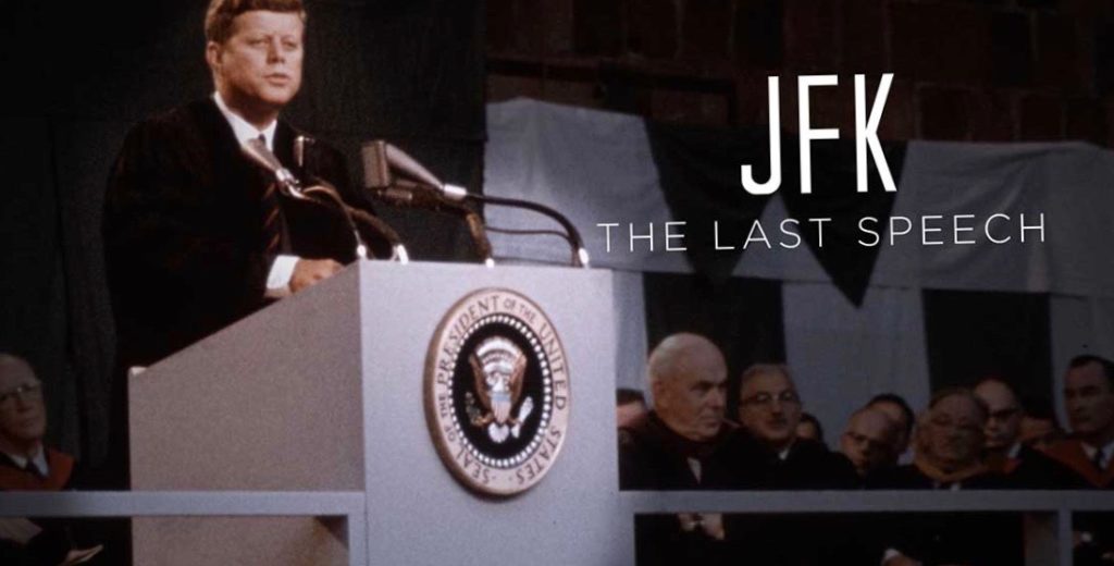 Review: “JFK: The Last Speech” juxtaposes power, the arts, and ...