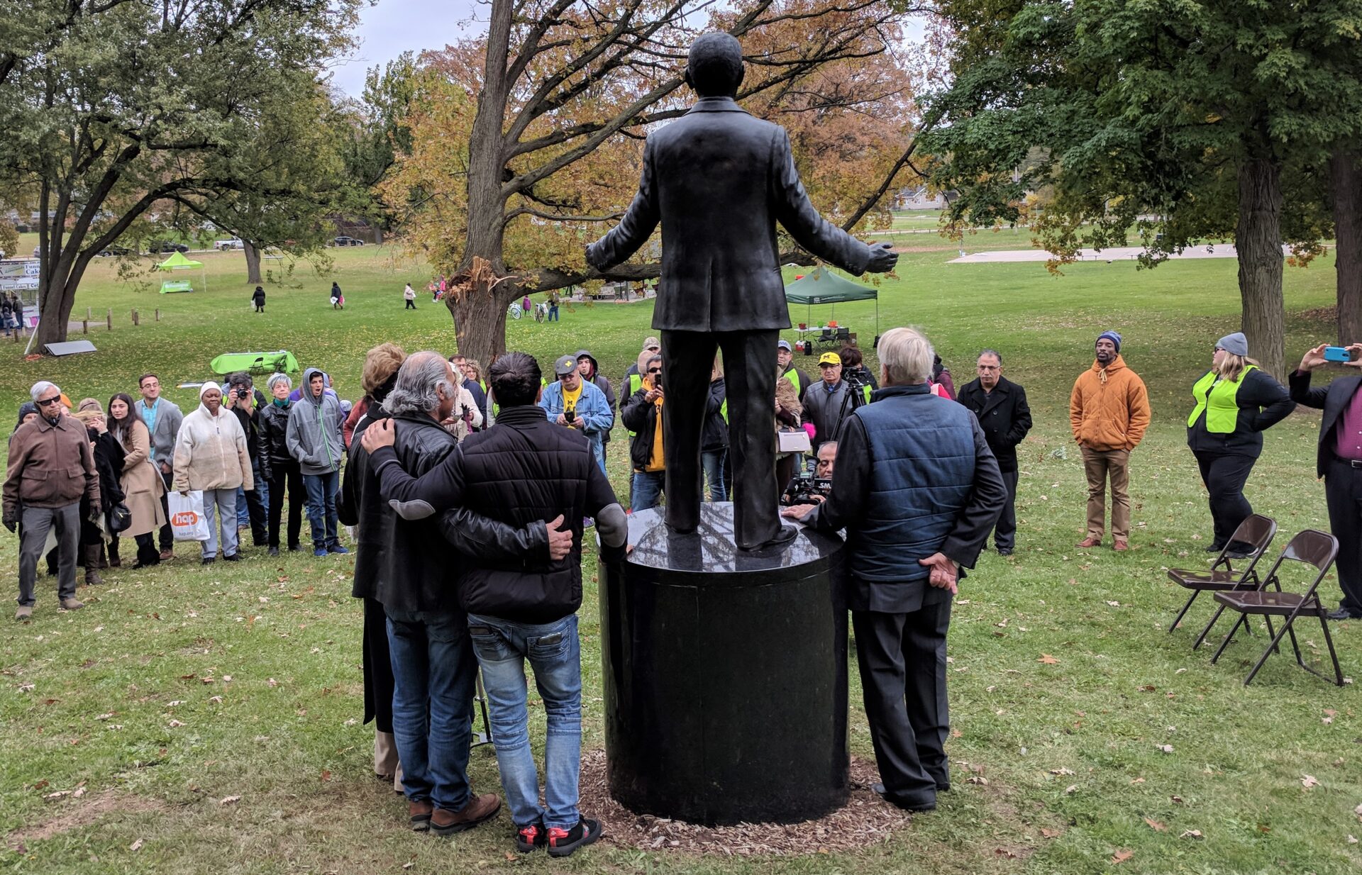 Ballenger statue unveiling highlights park celebration | East Village ...