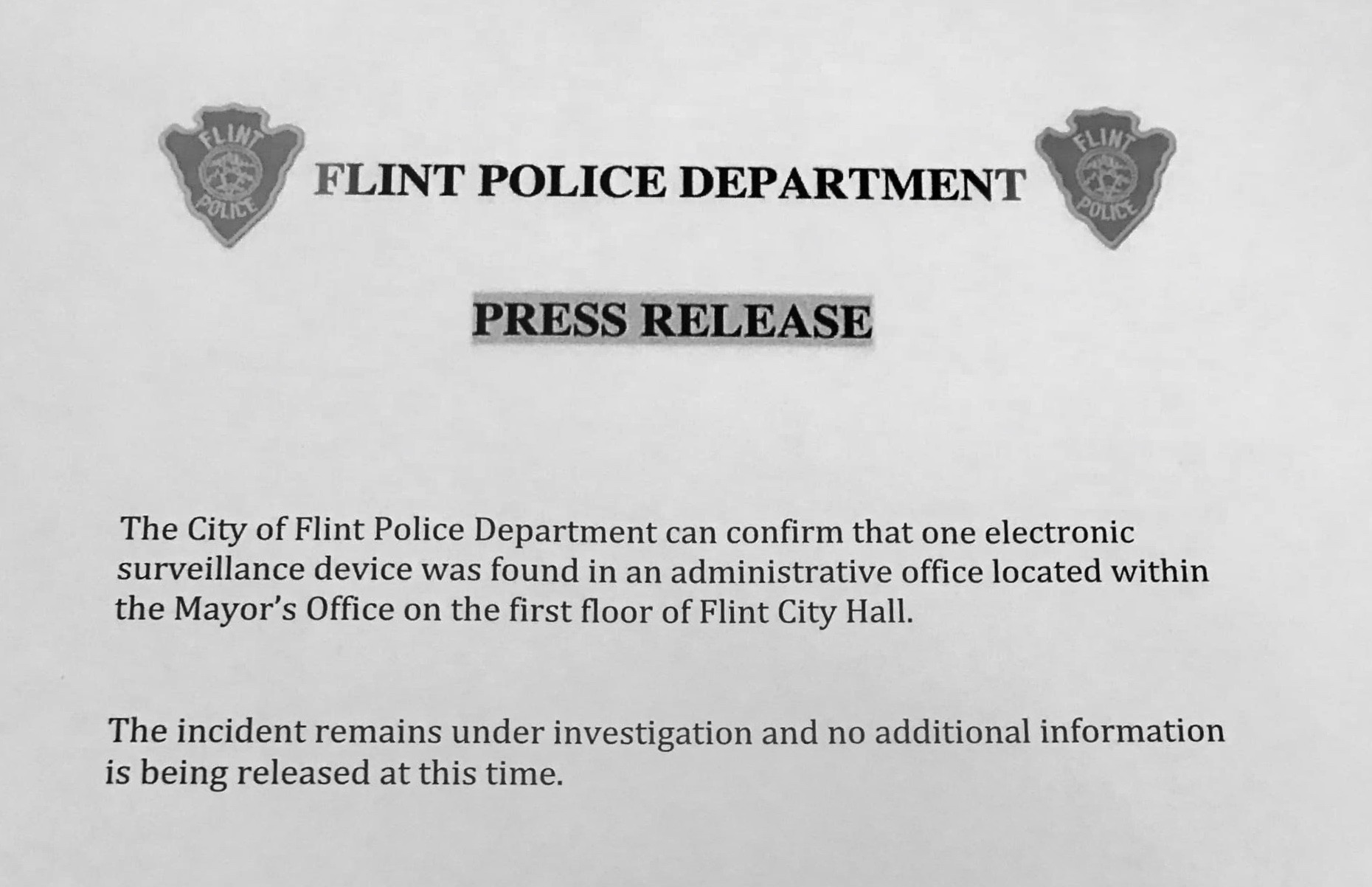 Neeley alleges, and city press release asserts, “electronic ...