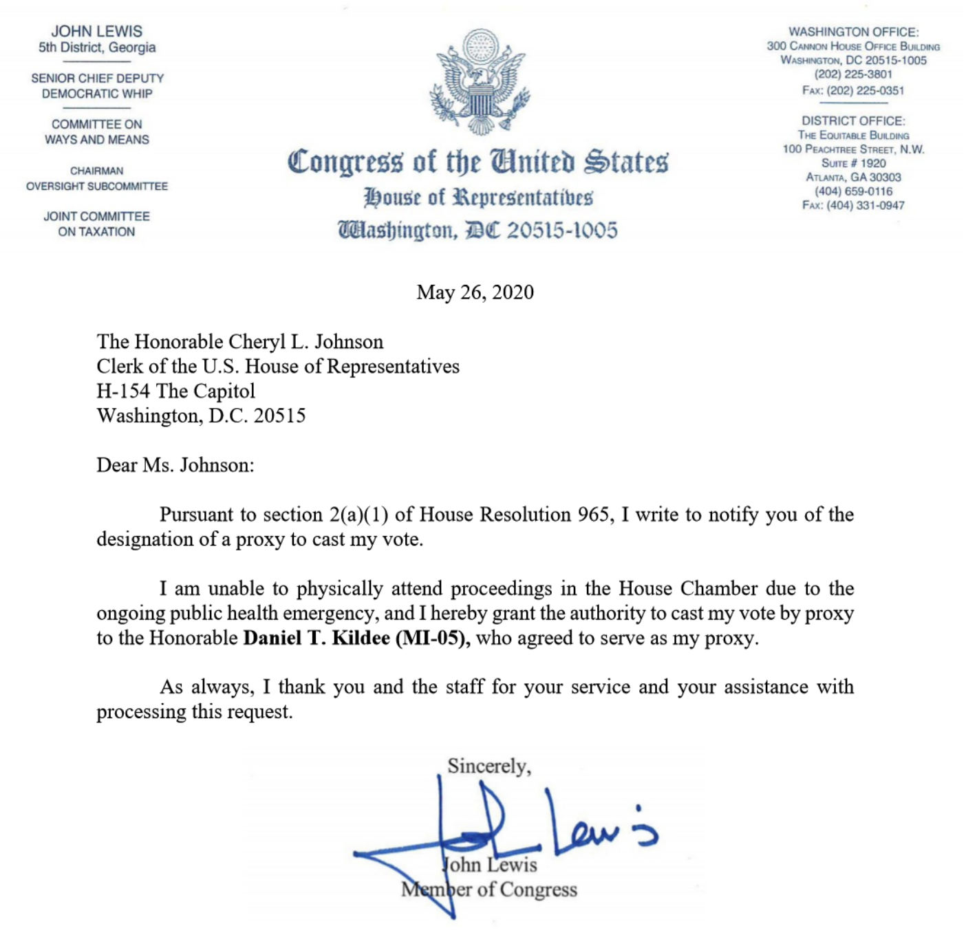 Kildee on John Lewis: he urged getting into “good trouble” in the ...