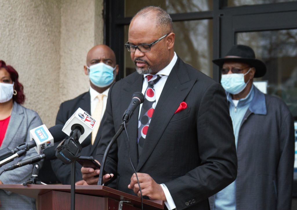 “This will not be tolerated,” Pastor Chris Martin, State Sen. Ananich ...