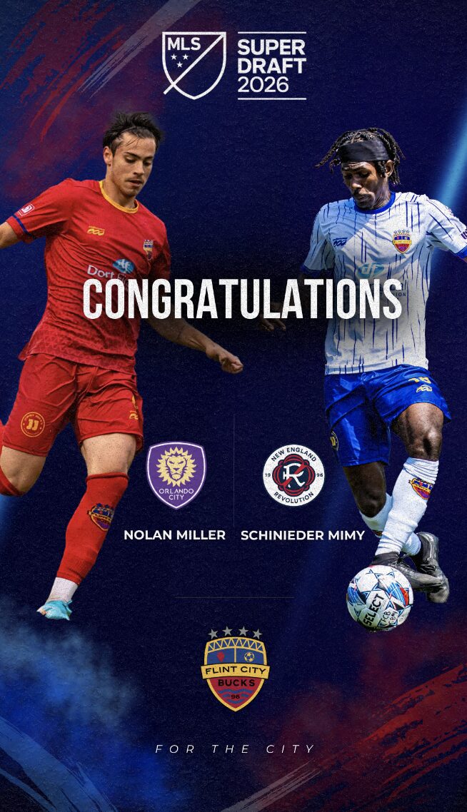 Two Flint City Bucks players drafted in 2026 MLS SuperDraft | East ...